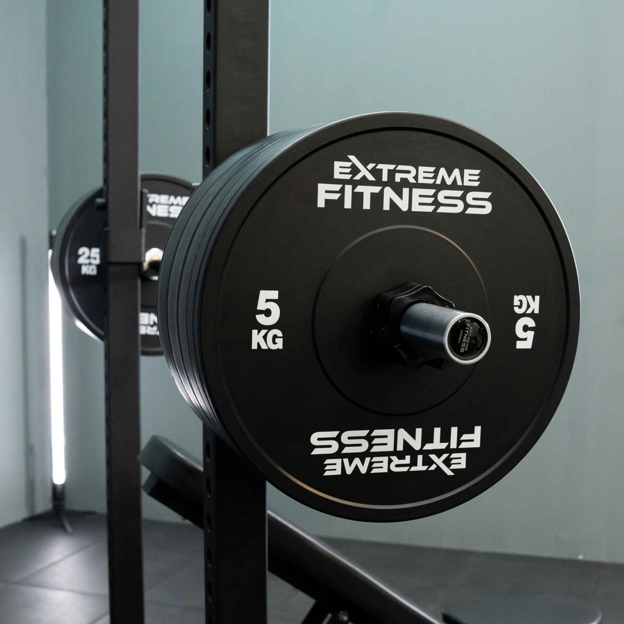 EXTREME FITNESS BLACK RUBBER BUMPER PLATES - Extreme Fitness