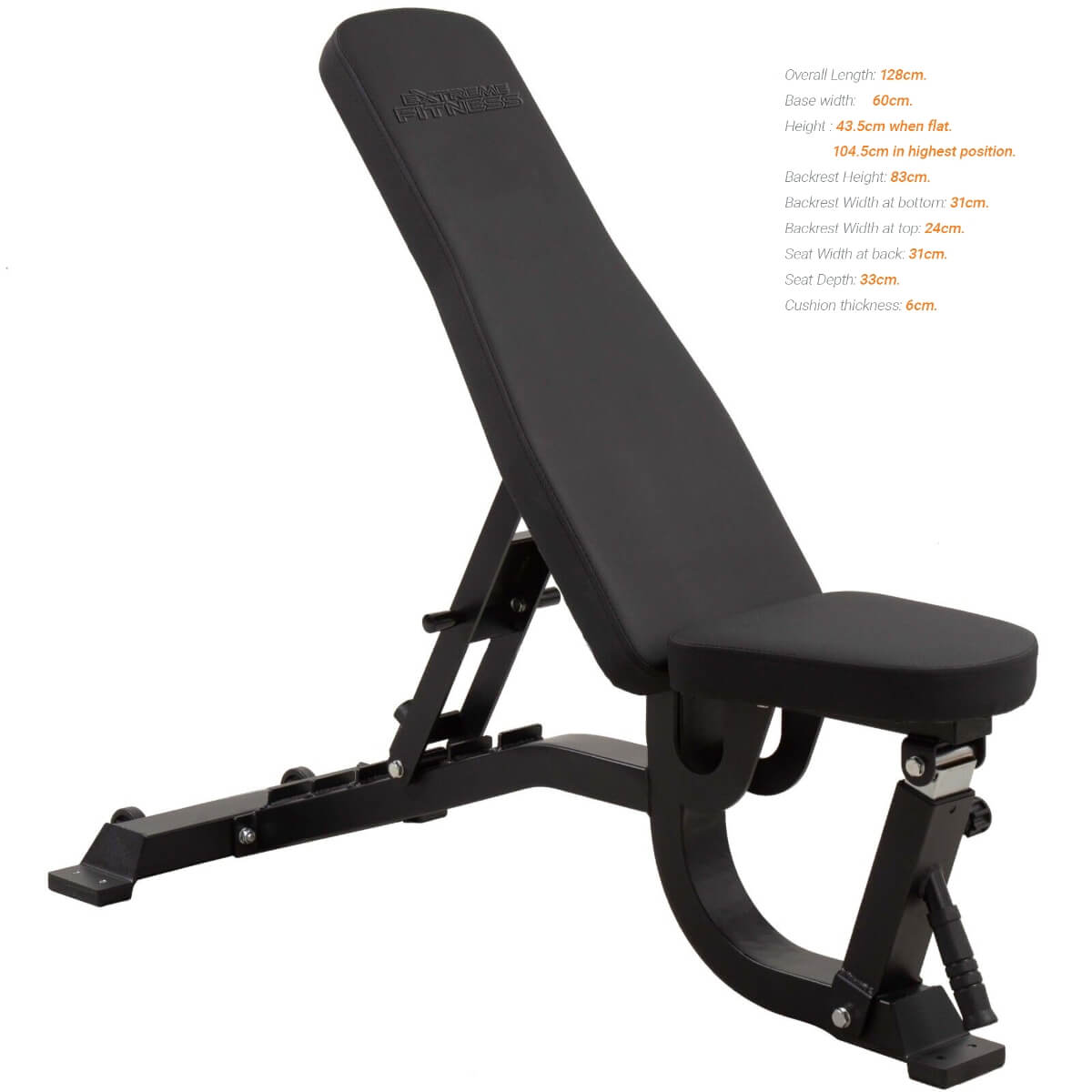 EXTREME FITNESS ADJUSTABLE FID BENCH - Extreme Fitness