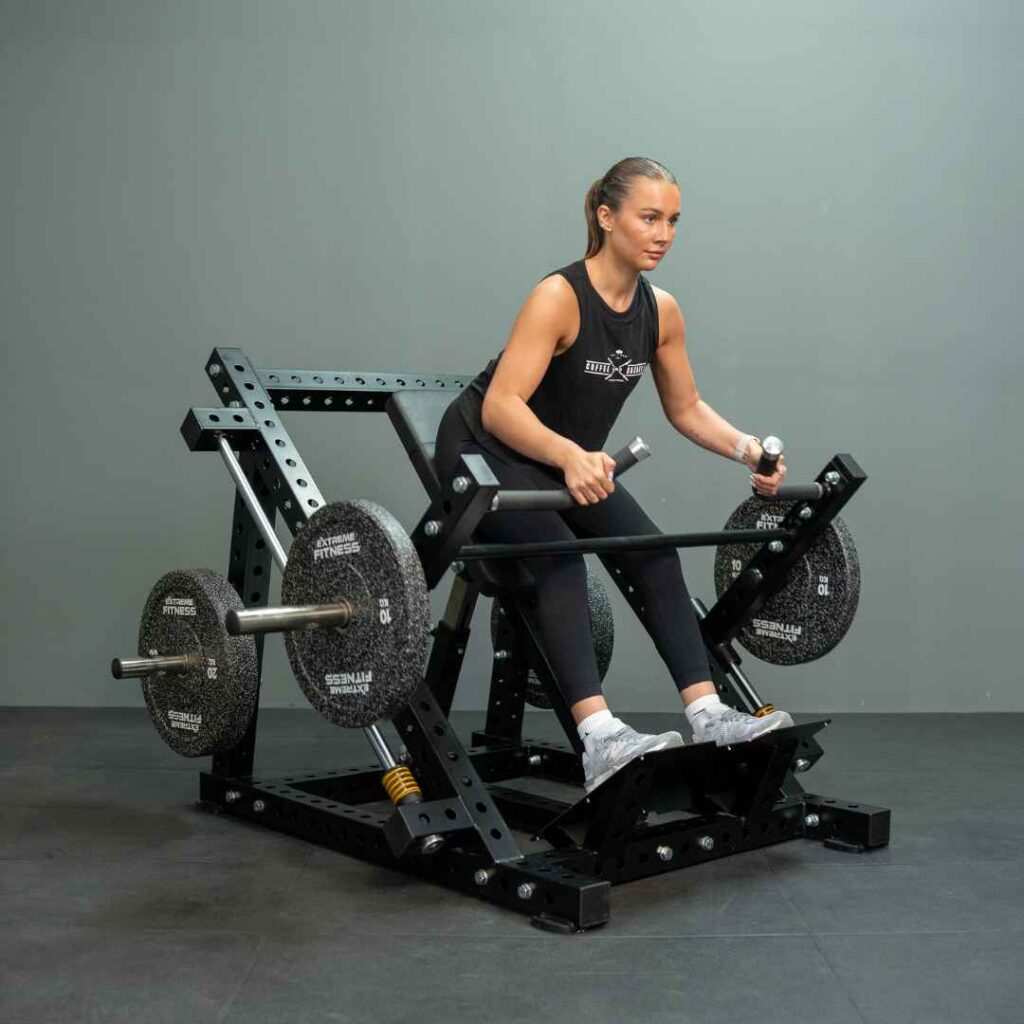 Extreme Fitness Plate Loaded Smith Back Row Machine