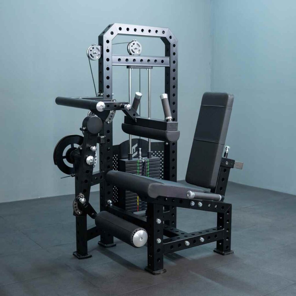EXTREME FITNESS SEATED LEG CURL & EXTENSION MACHINE – 120KG WEIGHT ...
