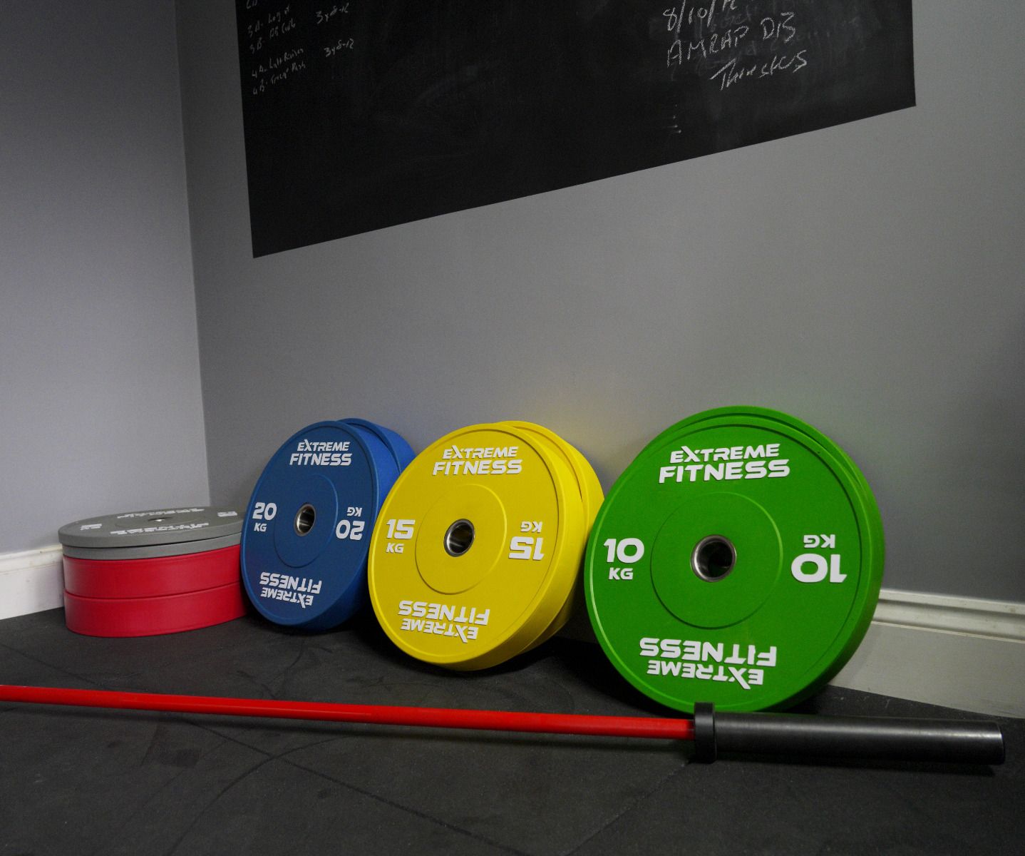 Wide range of weight plates available - Extreme Fitness