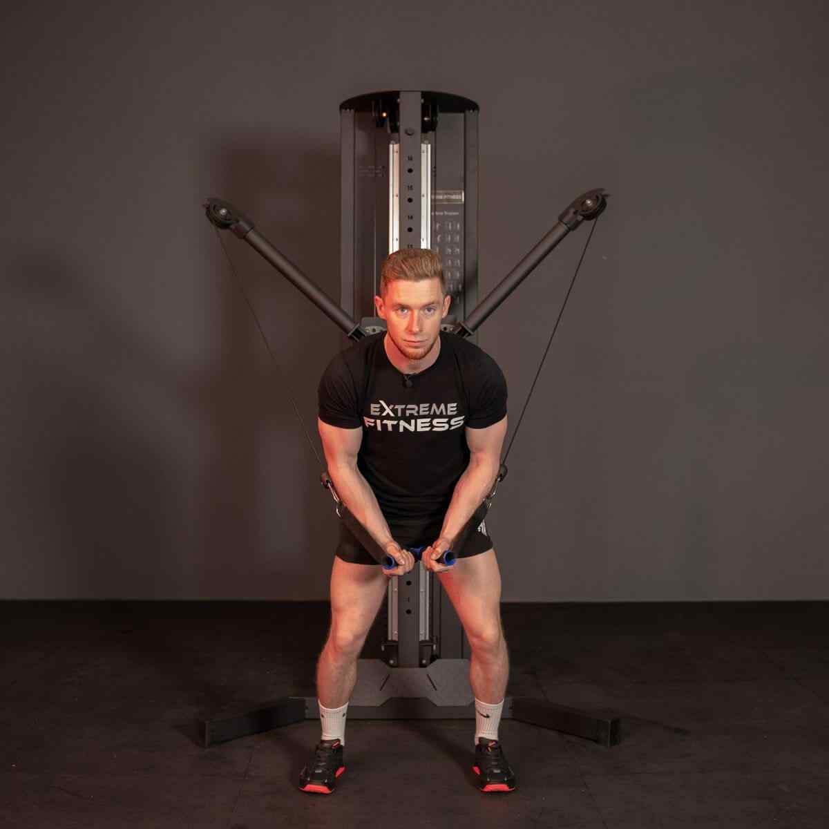 Extreme Fitness Free Arm Functional Trainer with Dual Pulley