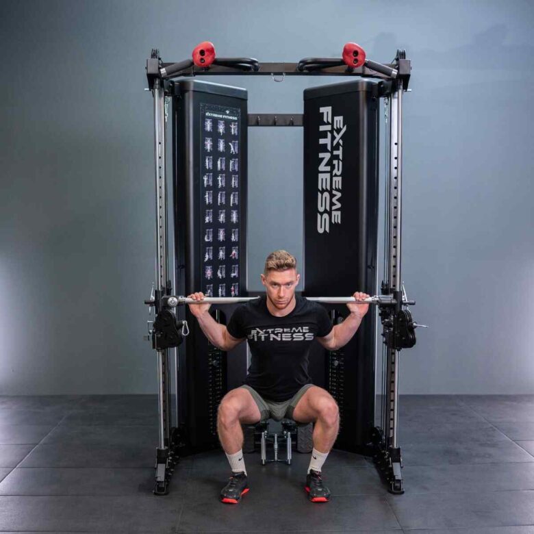 Explore the Extreme Fitness Folding Smith Dual Pulley Machine