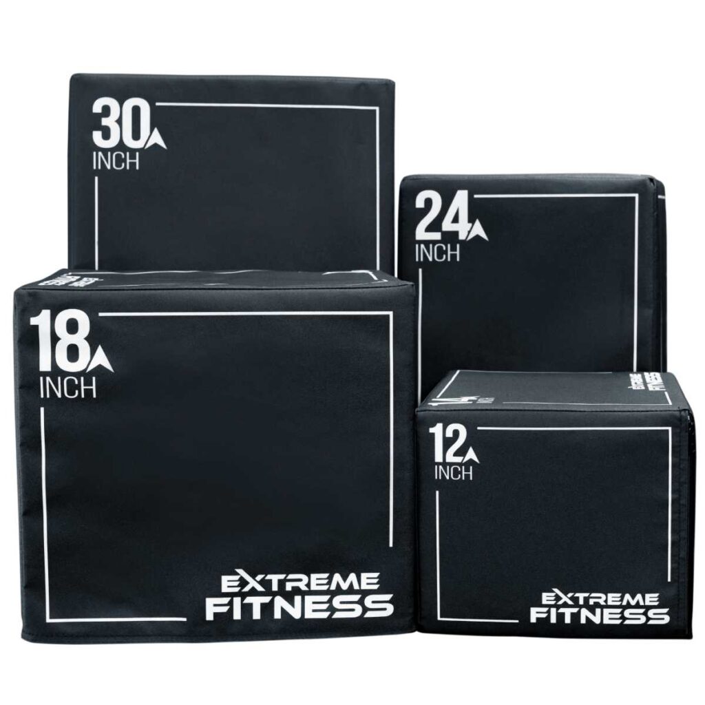 Extreme Fitness 3 in 1 Soft Foam Plyo Boxes for Safety