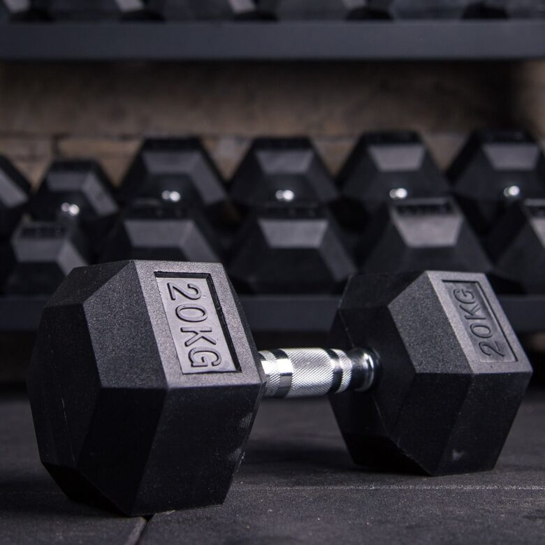 Extreme Fitness Hex Dumbbells with Rack for Total Workouts